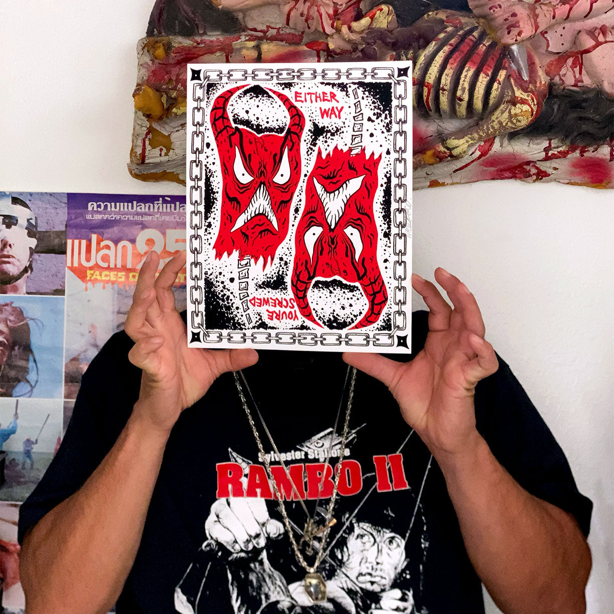 Neckface | Art Print | Either Way | Available Now - Poster Child Prints