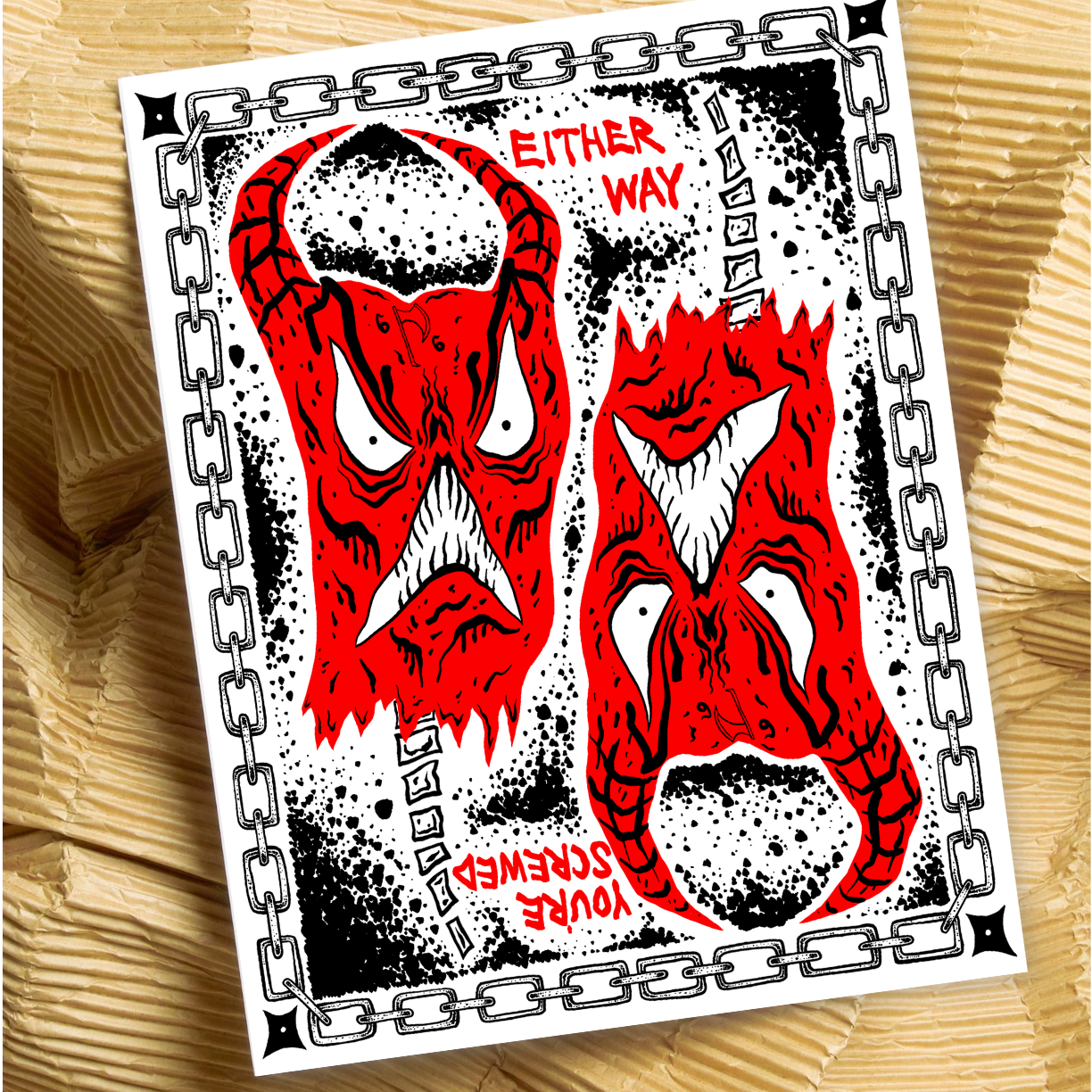 Neckface | Art Print | Either Way | Available Now - Poster Child Prints