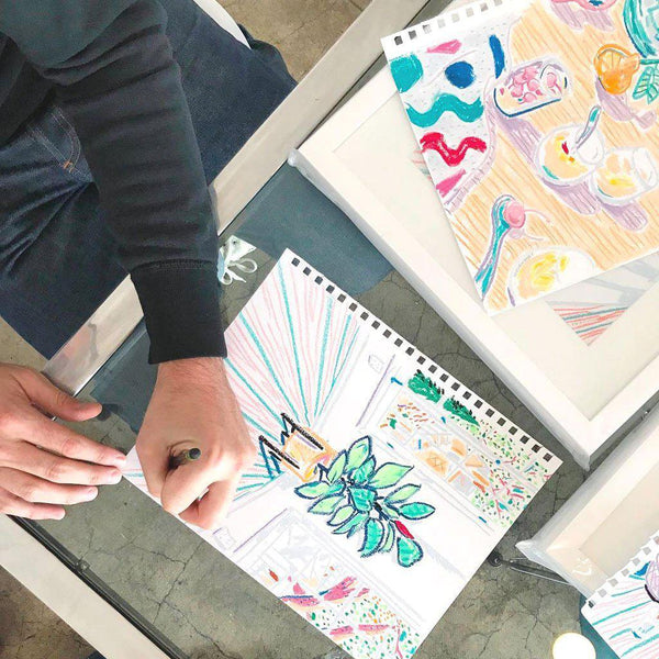 Bench and Frame | Original Artwork by Jimmy Thompson | Poster Child Prints