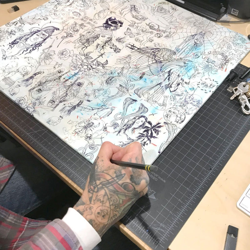 Tattoo Stencils by Nathan Kostechko | Limited Edition Print | Poster ...