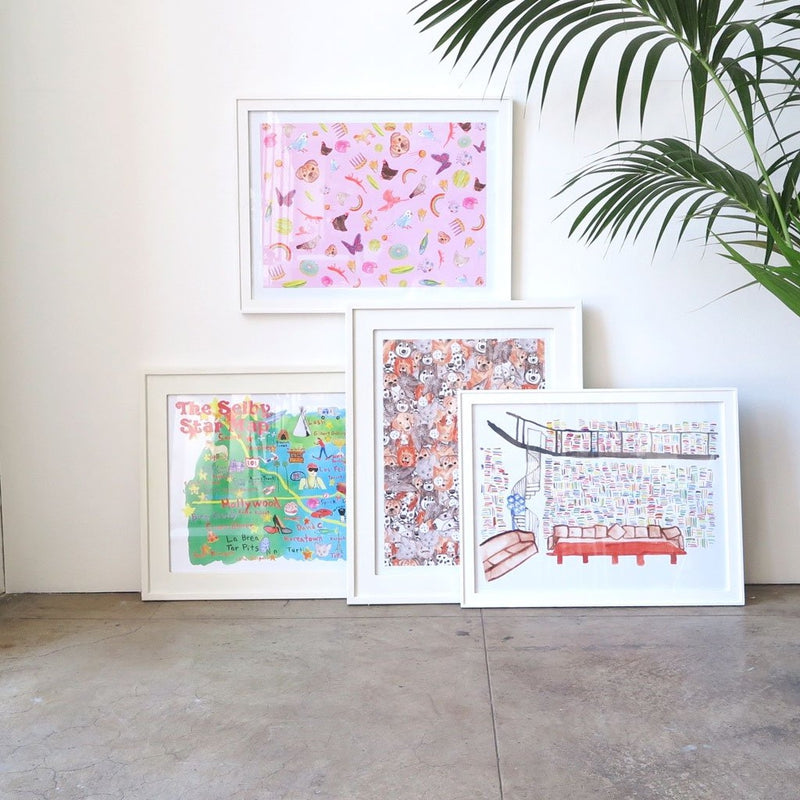 The Selby's LA Star Map | Todd Selby | Giclee | Limited Edition Prints ...