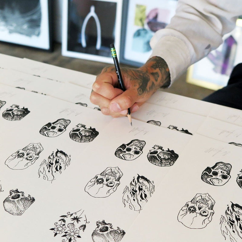 Nathan Kostechko | 100 Skulls | Limited Edition Prints - Poster Child ...